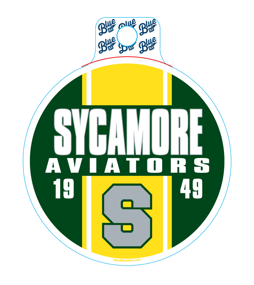Sticker - Sycamore 1949 S Sticker – Aves Hangar Sycamore Spirit Shop